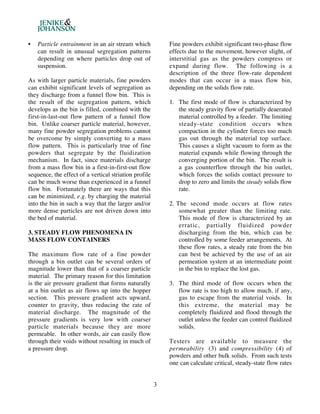 Fine powder flow phonomena in hoppers | PDF | Physics | Science