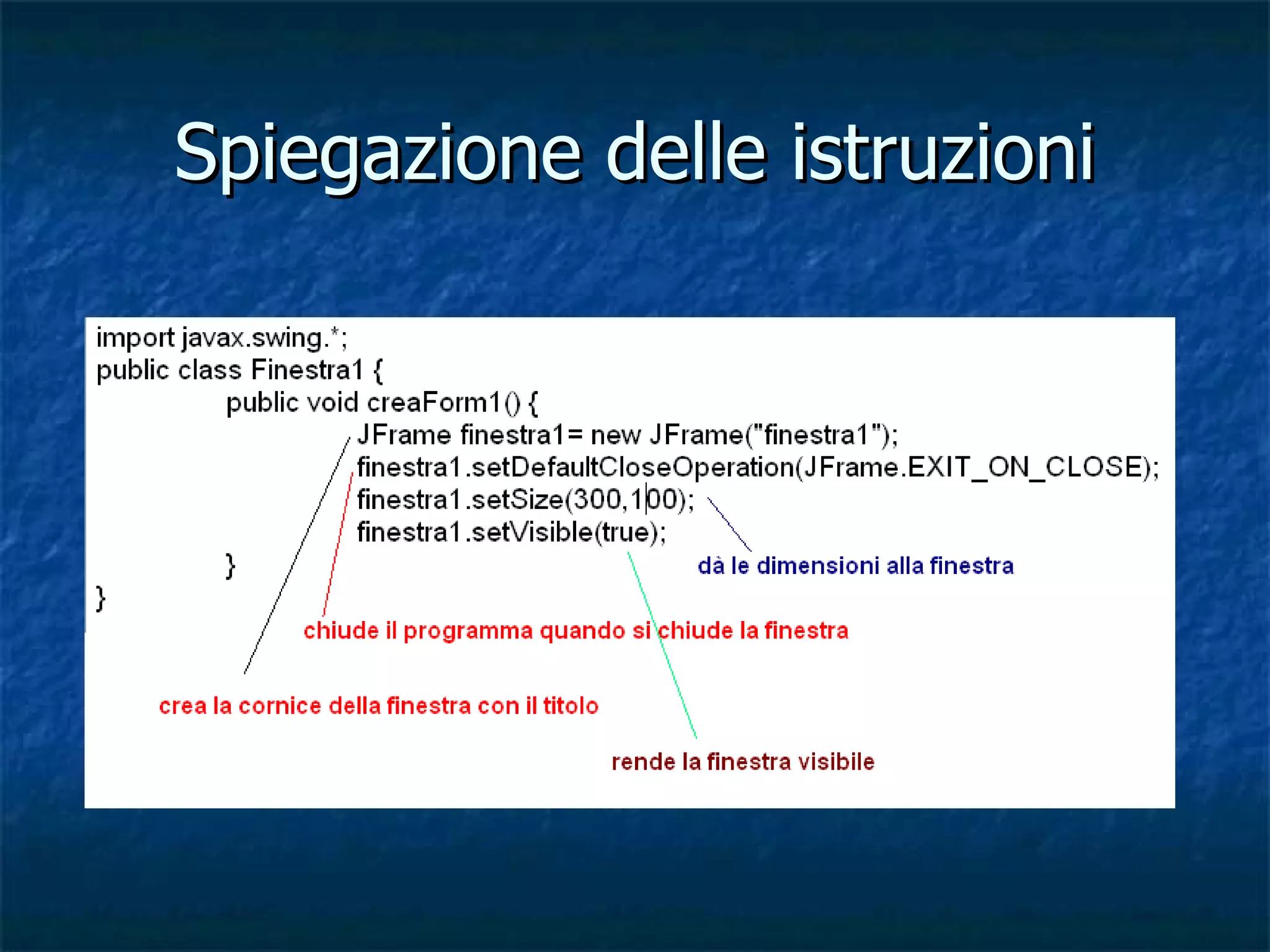 Finestra Grafica Java | PPT