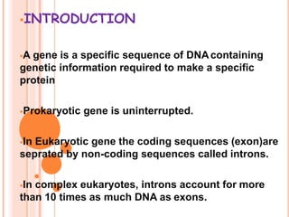 Fine structure of gene | PPTX