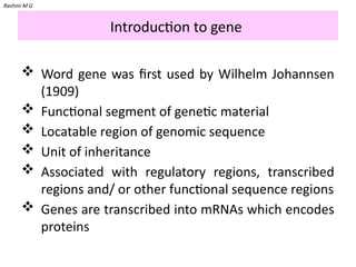 Fine structure of Gene (structure and Regions of gene), chromosomal ...