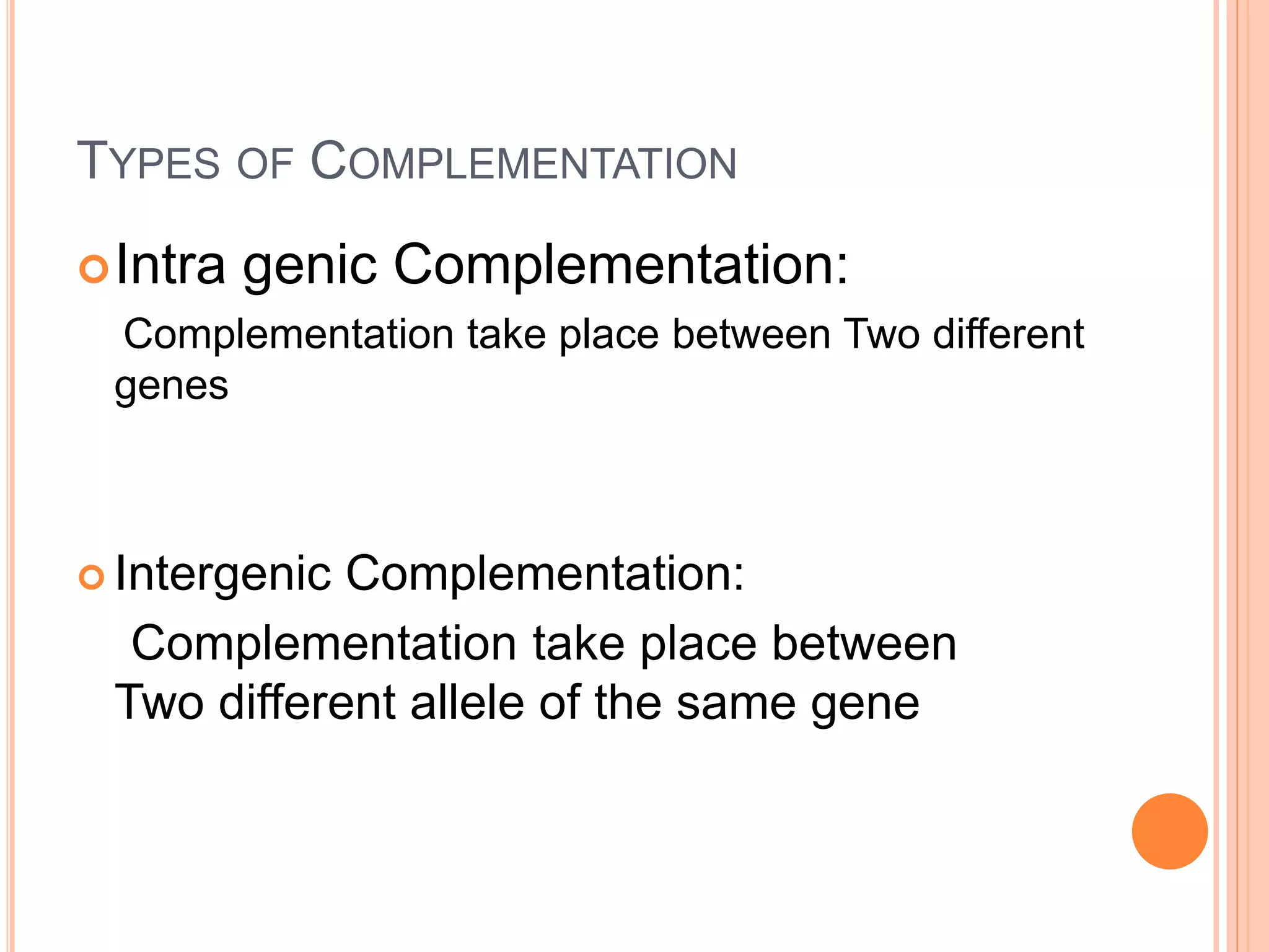 Fine structureof gene,allelic complementation,and split gene | PPTX