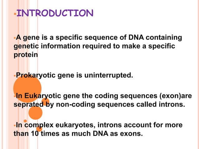 Fine structureof gene,allelic complementation,and split gene | PPTX