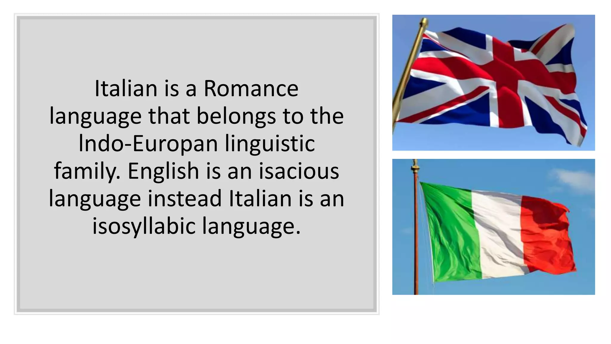 Fonetical differences between english and italian (1) | PPT