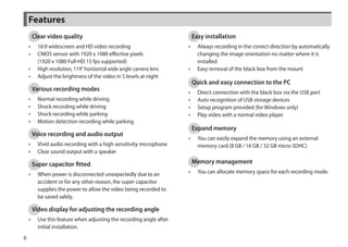 FINEVu PRO Full HD English Manual - www.bilkamera.se