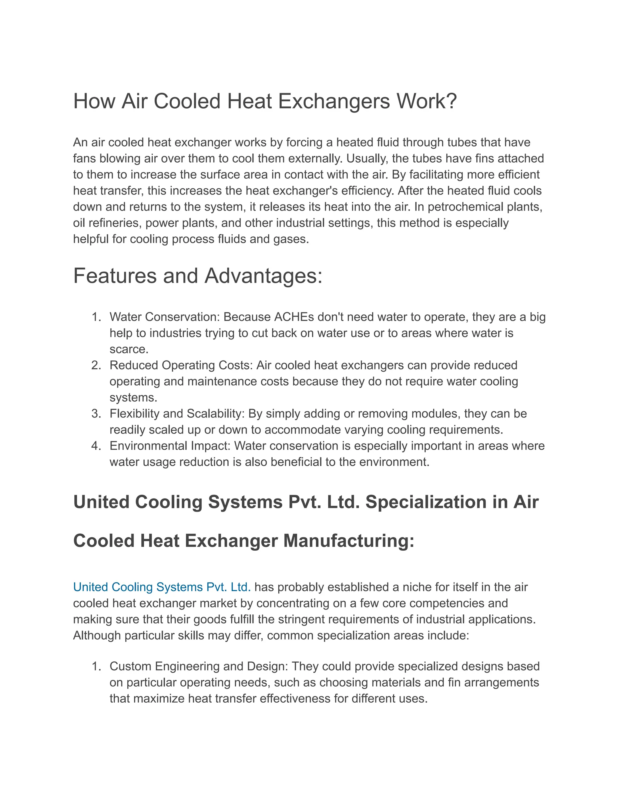 Expert in Heat Exchanger Manufacturing and Fin Fan Coolers | PDF