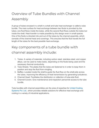 Expert in Heat Exchanger Manufacturing and Fin Fan Coolers | PDF