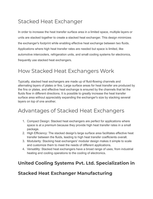 Expert in Heat Exchanger Manufacturing and Fin Fan Coolers | PDF