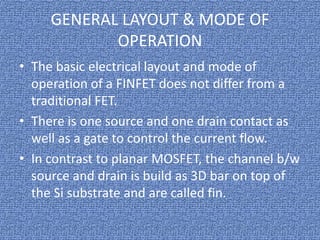Finfet; My 3rd PPT in clg | PPTX