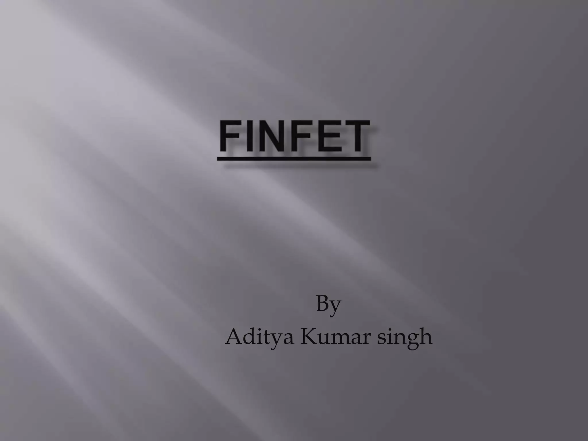 Finfet | PPTX