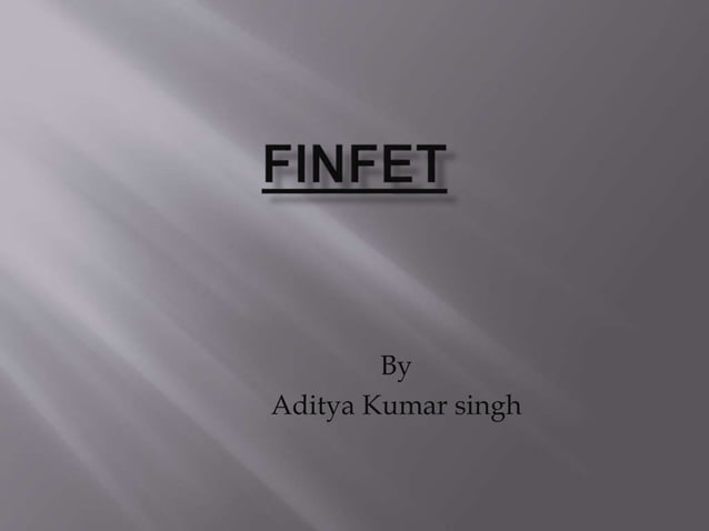 Finfet | PPTX