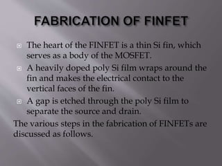 Finfet | PPTX