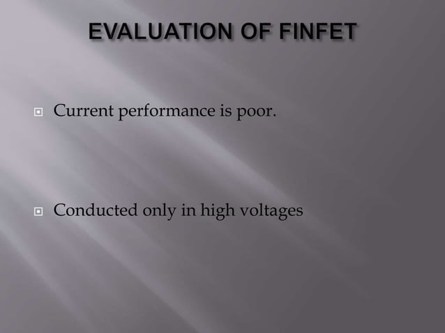 Finfet | PPTX