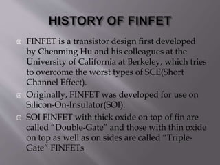 Finfet | PPTX