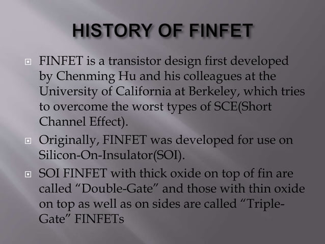 Finfet | PPTX