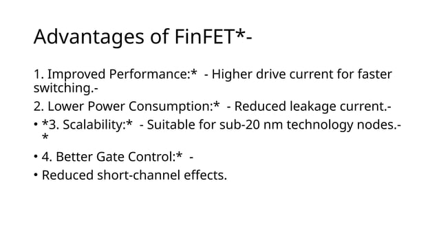 FIn FET and TFET.kllllllllllllllllllllllllllllllllllllllllllpptx | PPTX