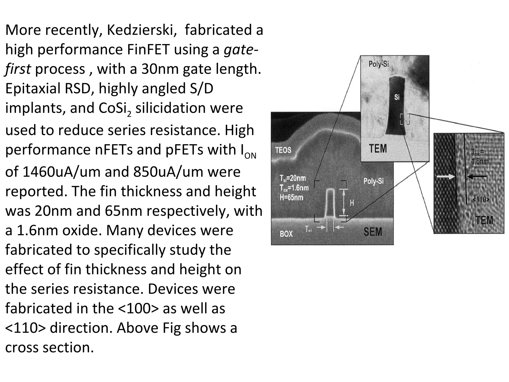 Fin Fet Technology by SAMRA | PPT