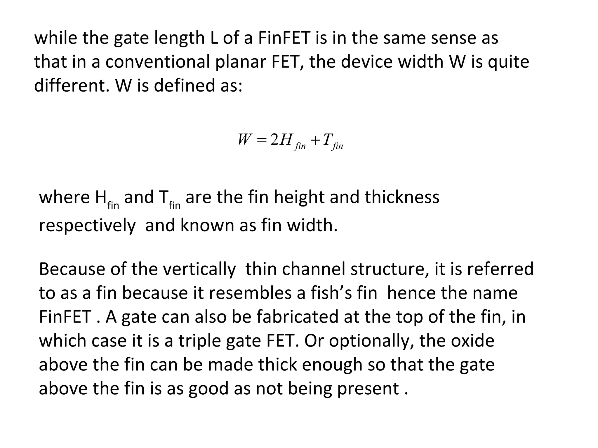 Fin Fet Technology by SAMRA | PPT