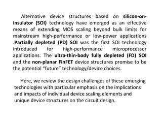 Fin Fet Technology by SAMRA | PPT