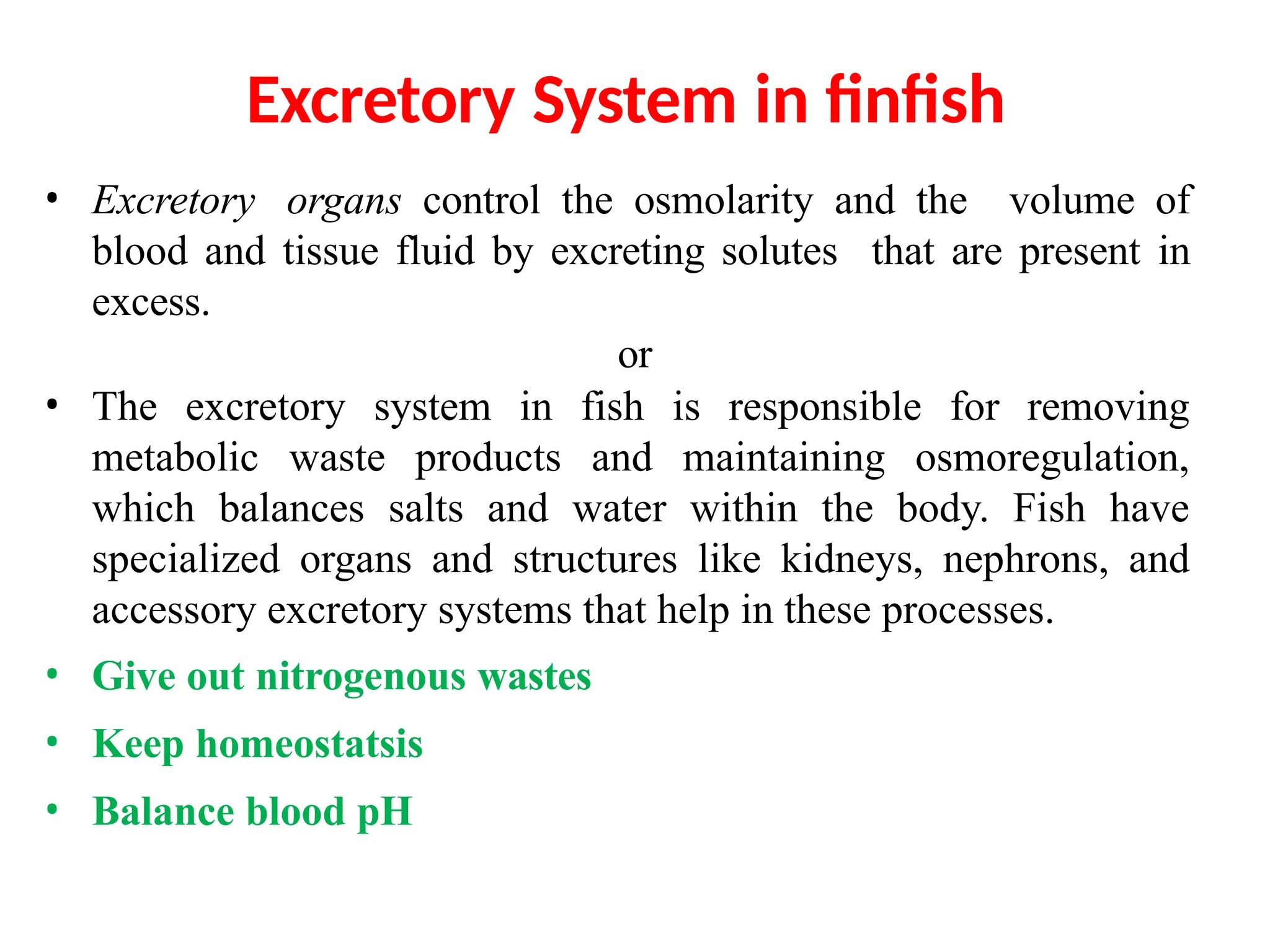 Finfish-excretory-system.pptx by Krishna Kumar patel fisheries student | PPTX