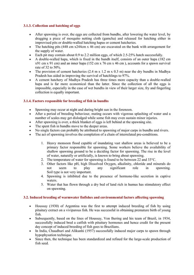 Finfish breeding and hatchery management pdf | PDF | Zoos & Aquariums ...