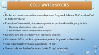 Finfish culture systems and practices | PPTX