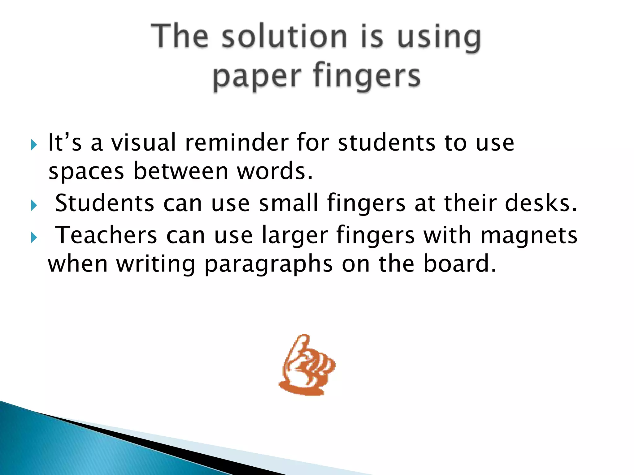 Finger spacing | PPTX