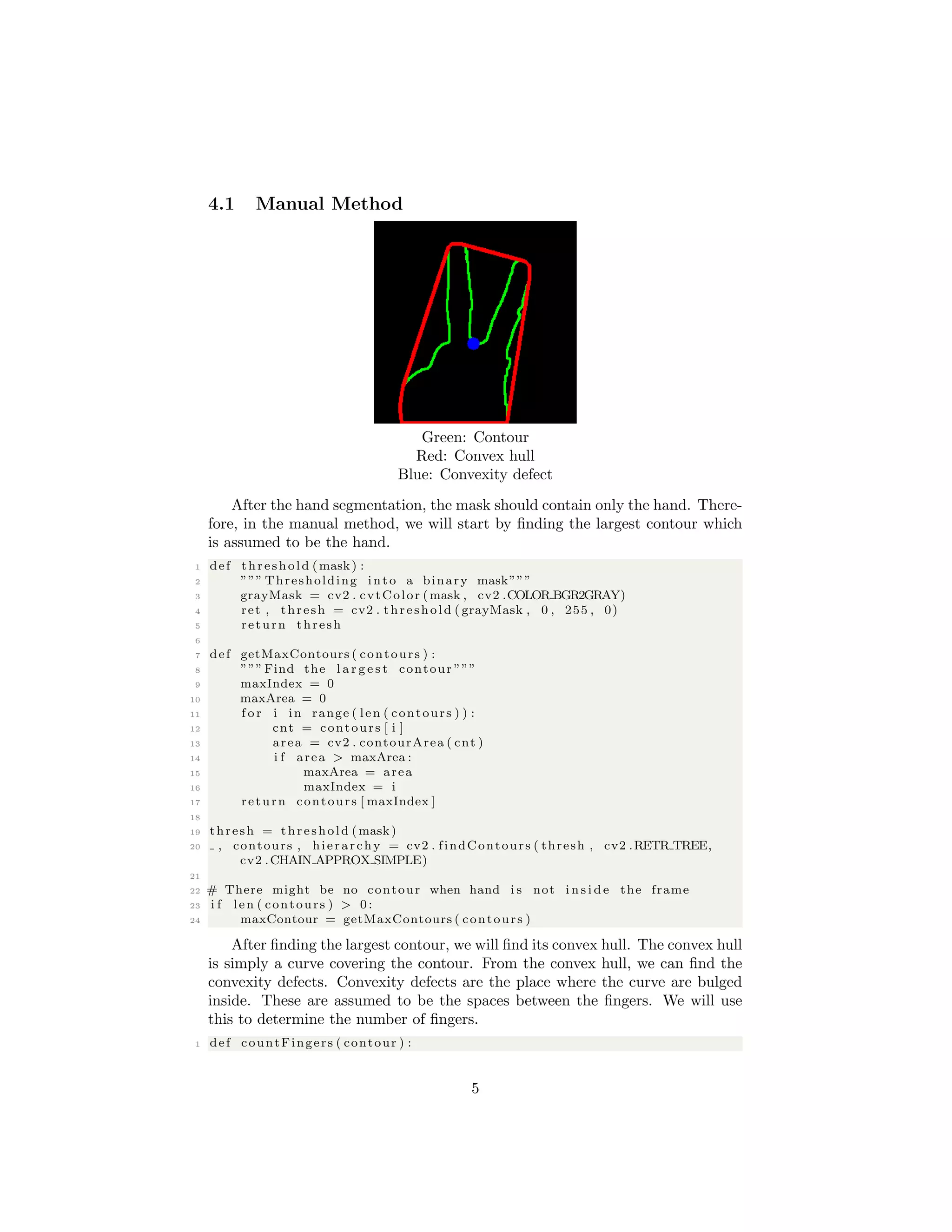 Finger detection | PDF