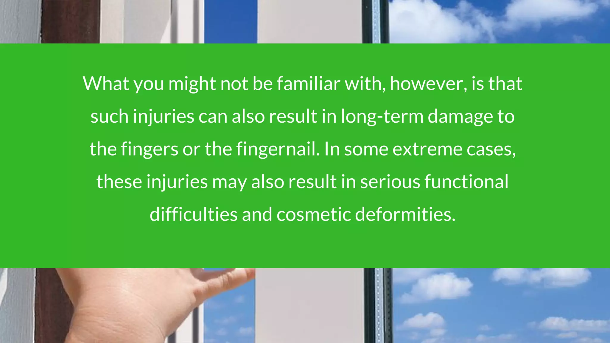 Finger Entrapment Injuries — Cure and Prevention | PDF