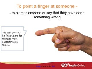 Finger idioms | PPTX