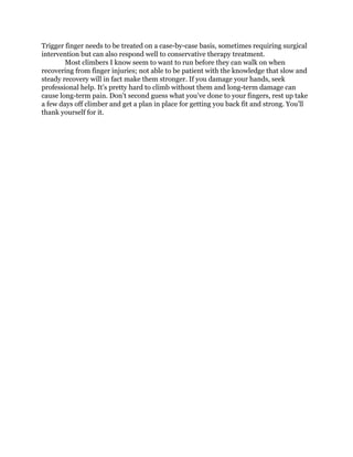 Finger Injuries in Sport Climbing | PDF