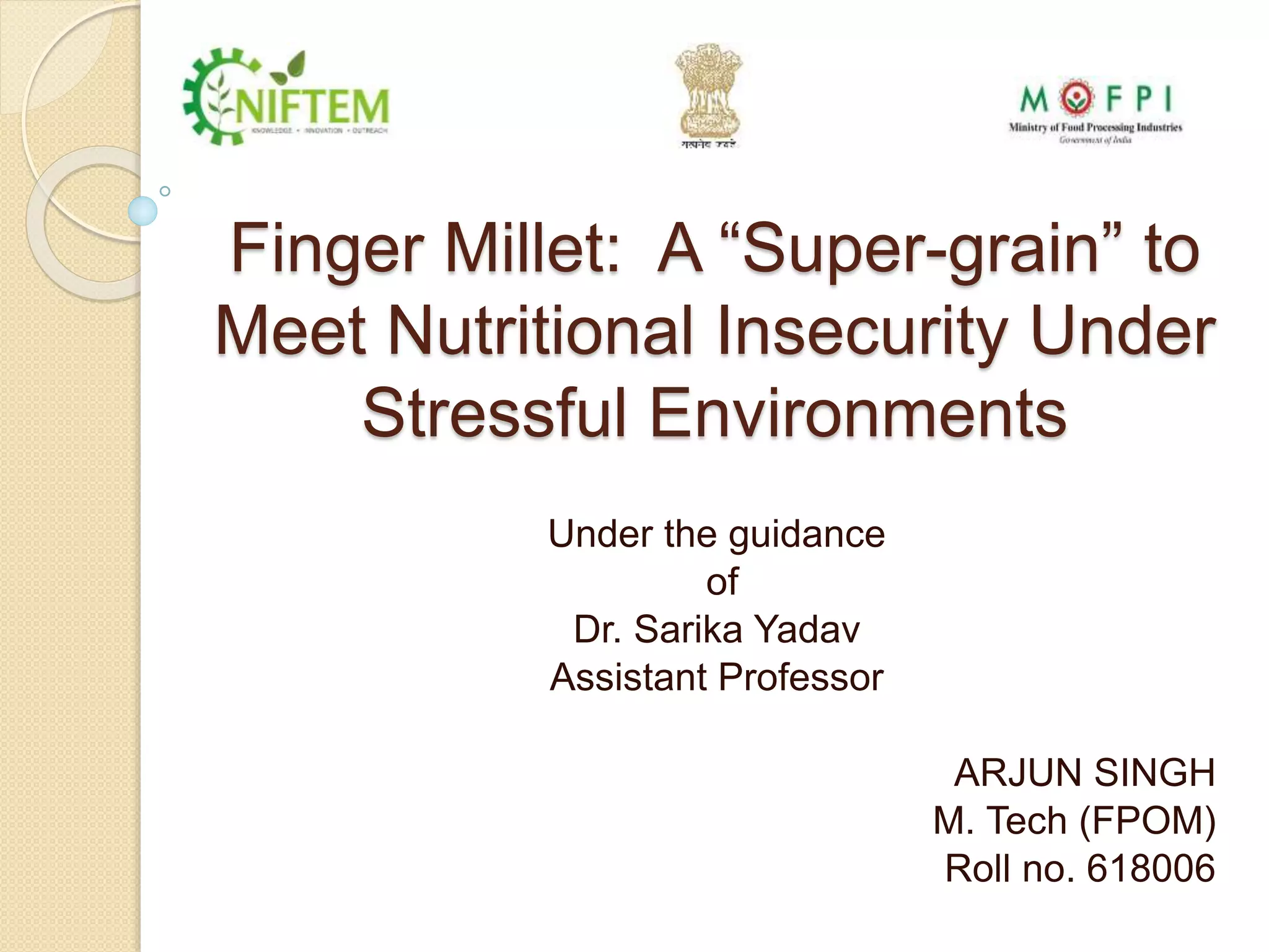 Finger millet status paper-2 | PPT