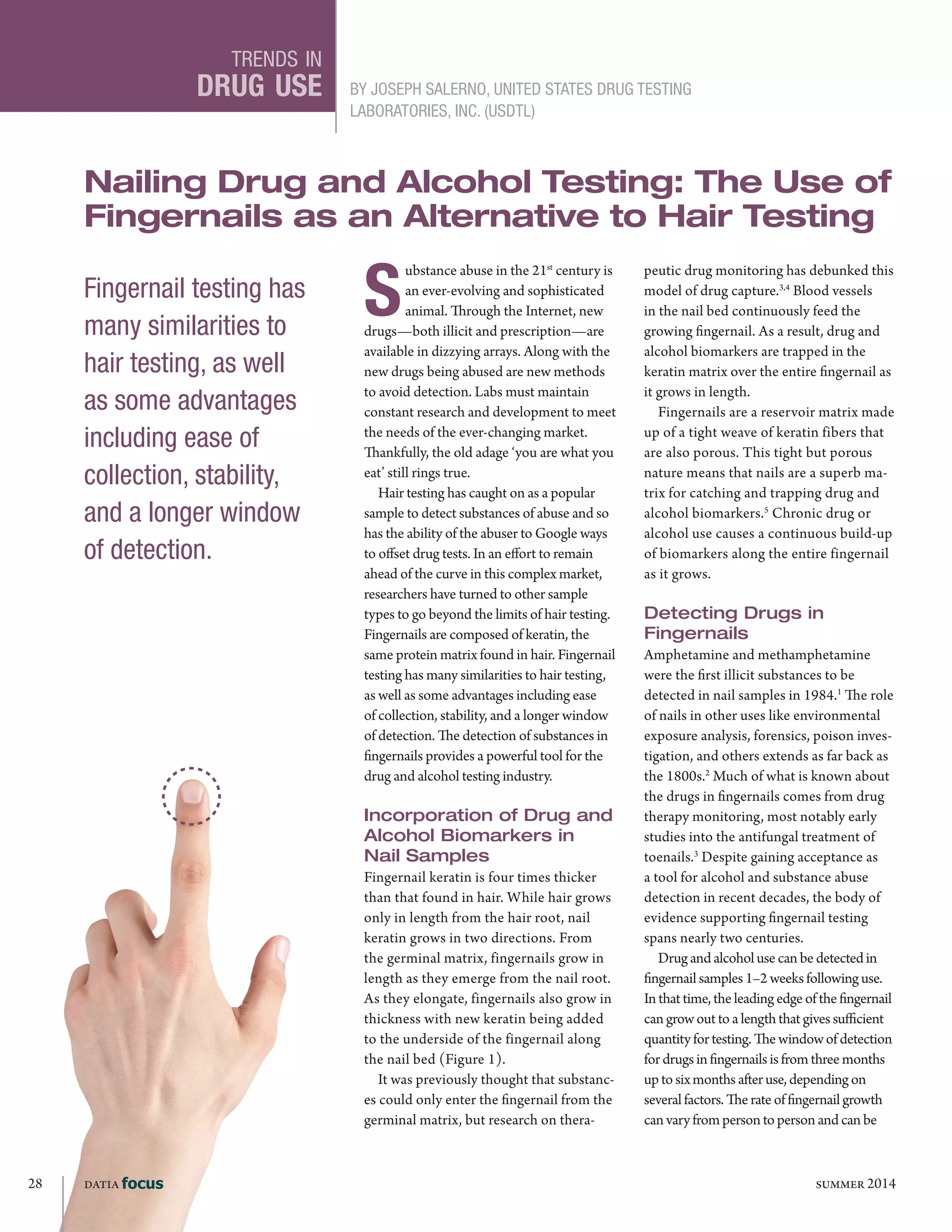 Nailing Drug and Alcohol Testing | PDF