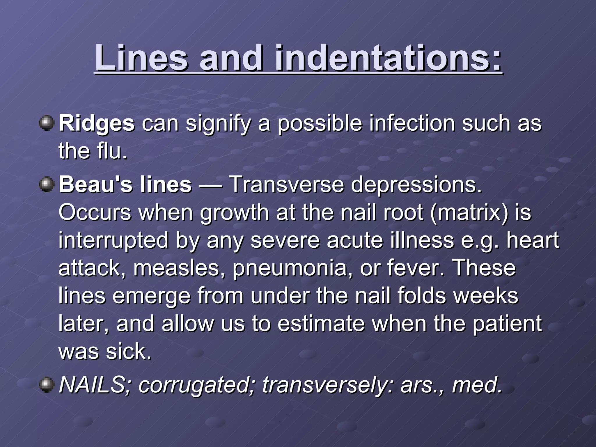 Fingernails And What They Reveal 1 | PPT