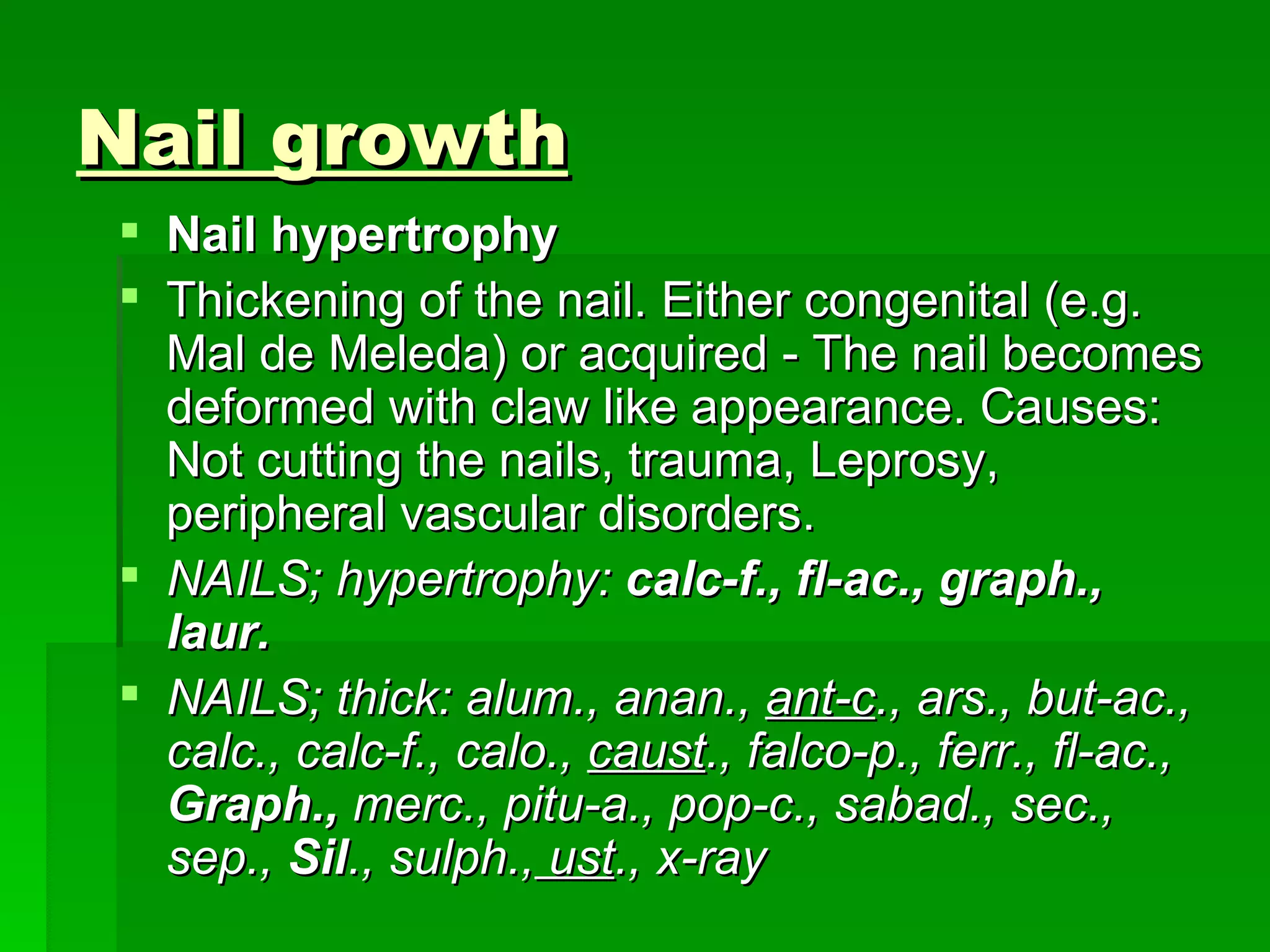 Fingernails And What They Reveal 1 | PPT