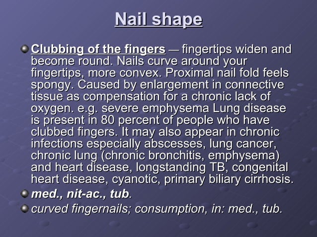Fingernails And What They Reveal 1 | PPT