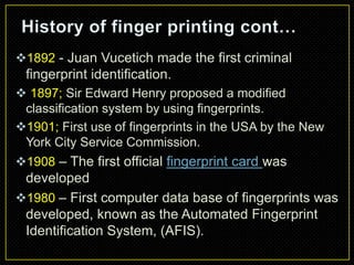 Finger print | PPTX