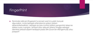 Fingerprint | PPTX
