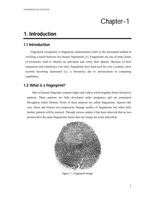 Fingerprint Recognition Technique(PDF) | PDF | Photo Editing Software ...