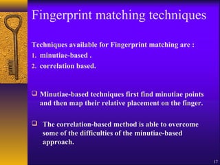 Fingerprint Technology | PPT