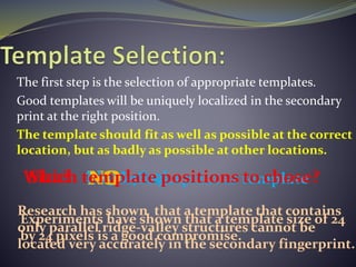 Correlation based Fingerprint Recognition | PPTX