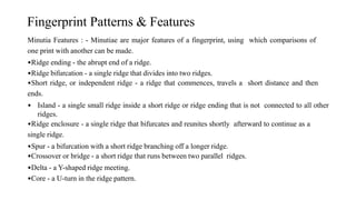 Fingerprint recognition presentation | PPTX