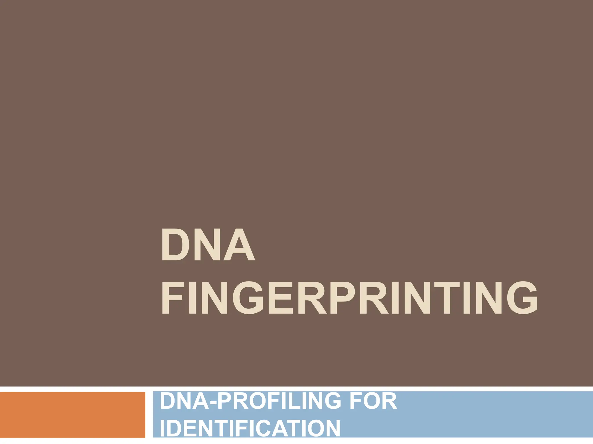Fingerprint ppt.powerpoint presentatation | PPT