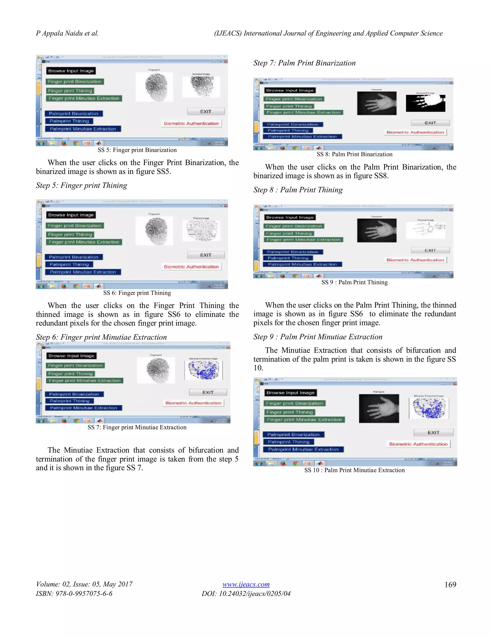 Fingerprint and Palmprint Multi-Modal Biometric Security System | PDF