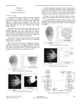 Fingerprint and Palmprint Multi-Modal Biometric Security System | PDF