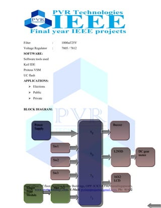 Fingerprint based electronic voting system | DOC