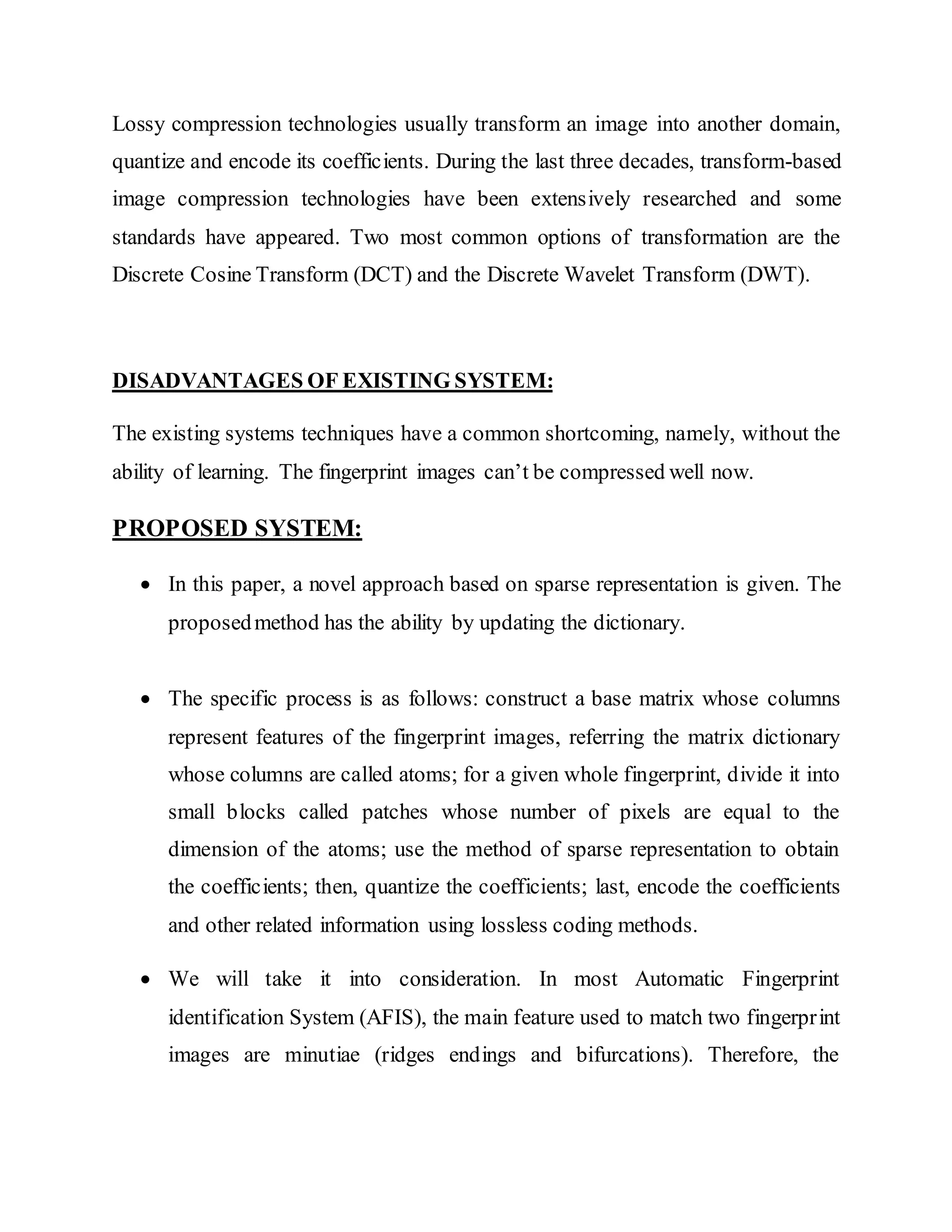 IEEE 2014 MATLAB IMAGE PROCESSING PROJECTS Fingerprint compression-based-on-sparse ...
