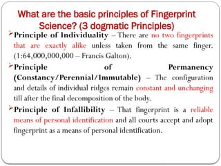 FINGERPRINT-FORENSIC-forensuc science 2nd | PPTX