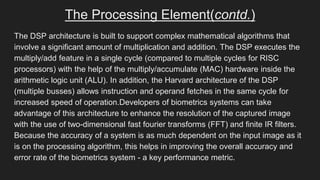 Finger print and pulse sensor for digital signal processors (dsp) | PPTX