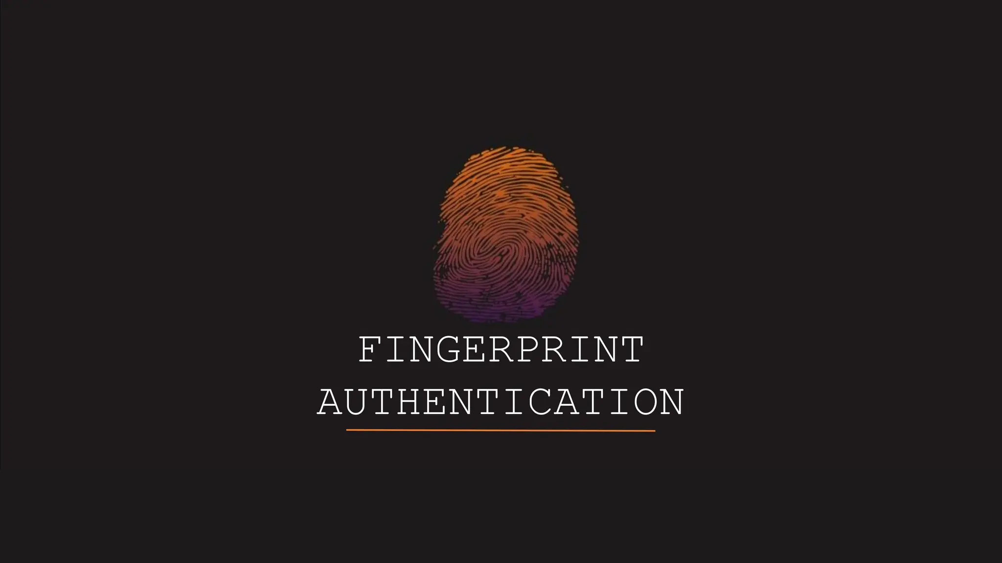 Fingerprint Authentication Using Biometric And Aadhar Card Fingerprint | PPTX | Operating ...
