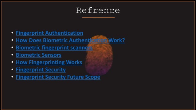 Fingerprint Authentication Using Biometric And Aadhar Card Fingerprint | PPTX | Operating ...
